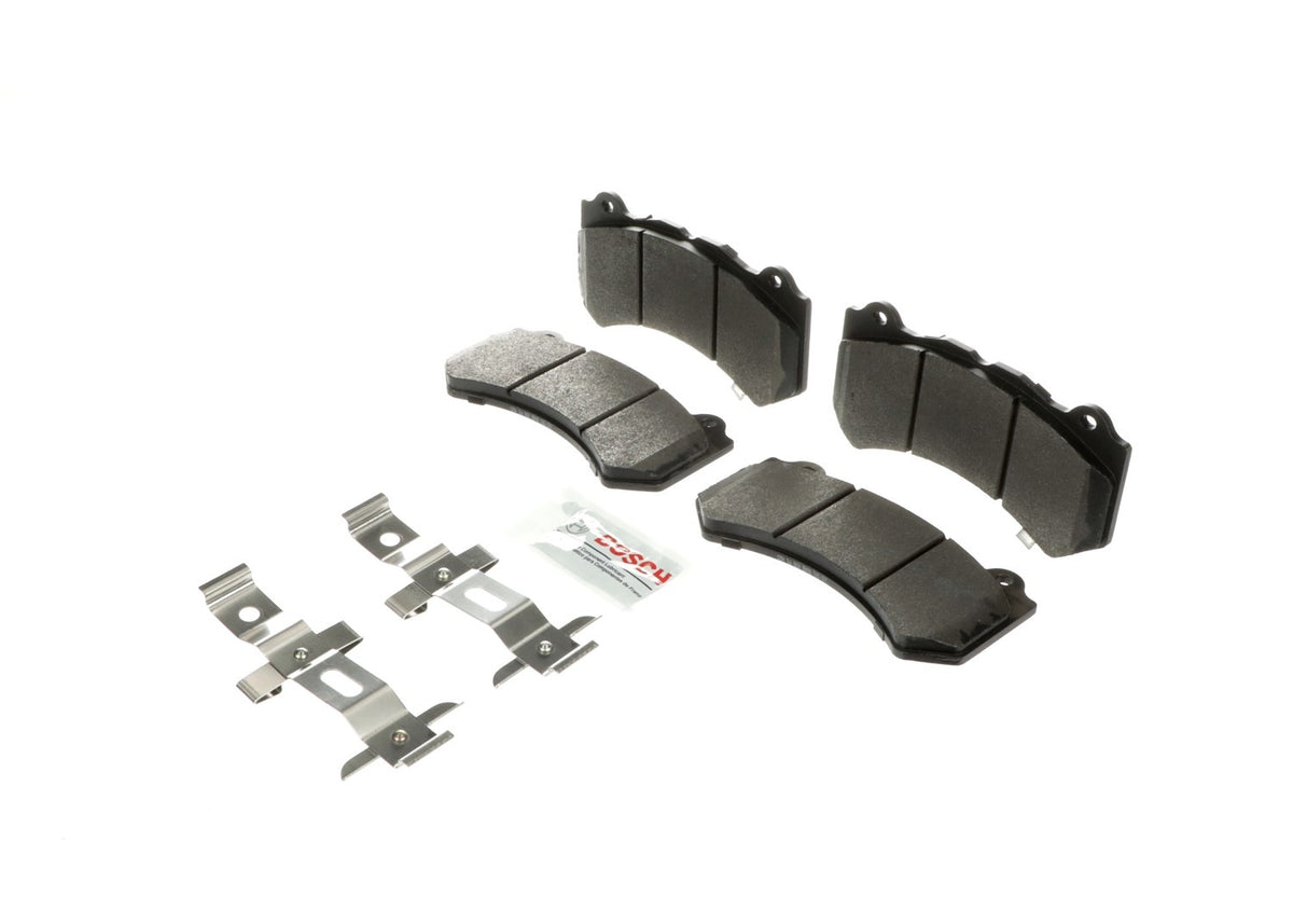 Bosch Blue Semi-Metallic Front Brake Pads with Hardware for Rivian R1T