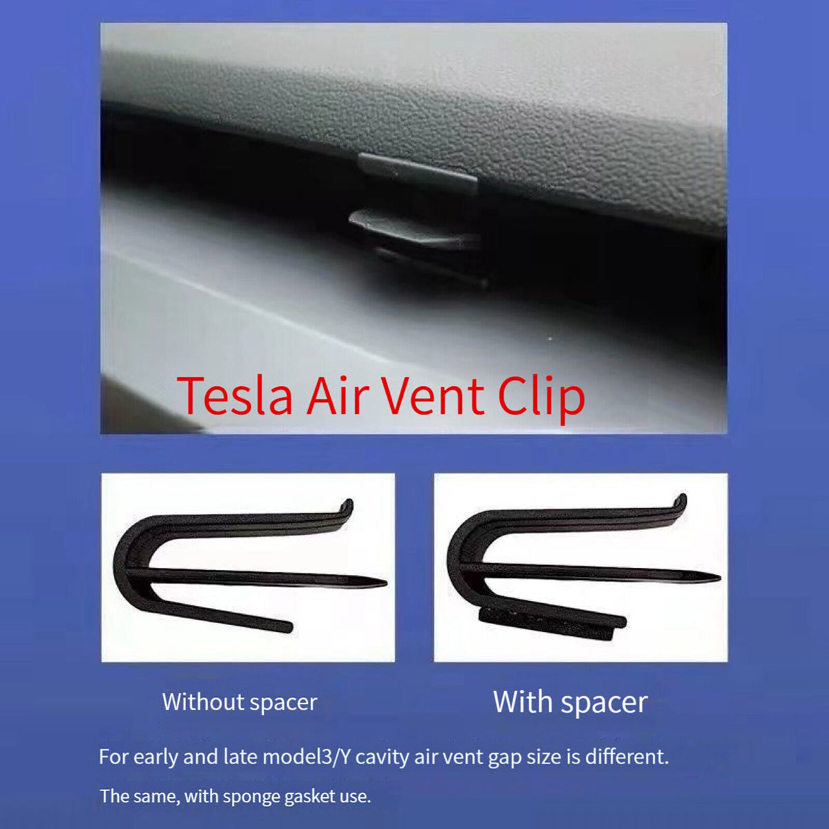 Tesla Model 3, Y Air Freshener Adapter Clip