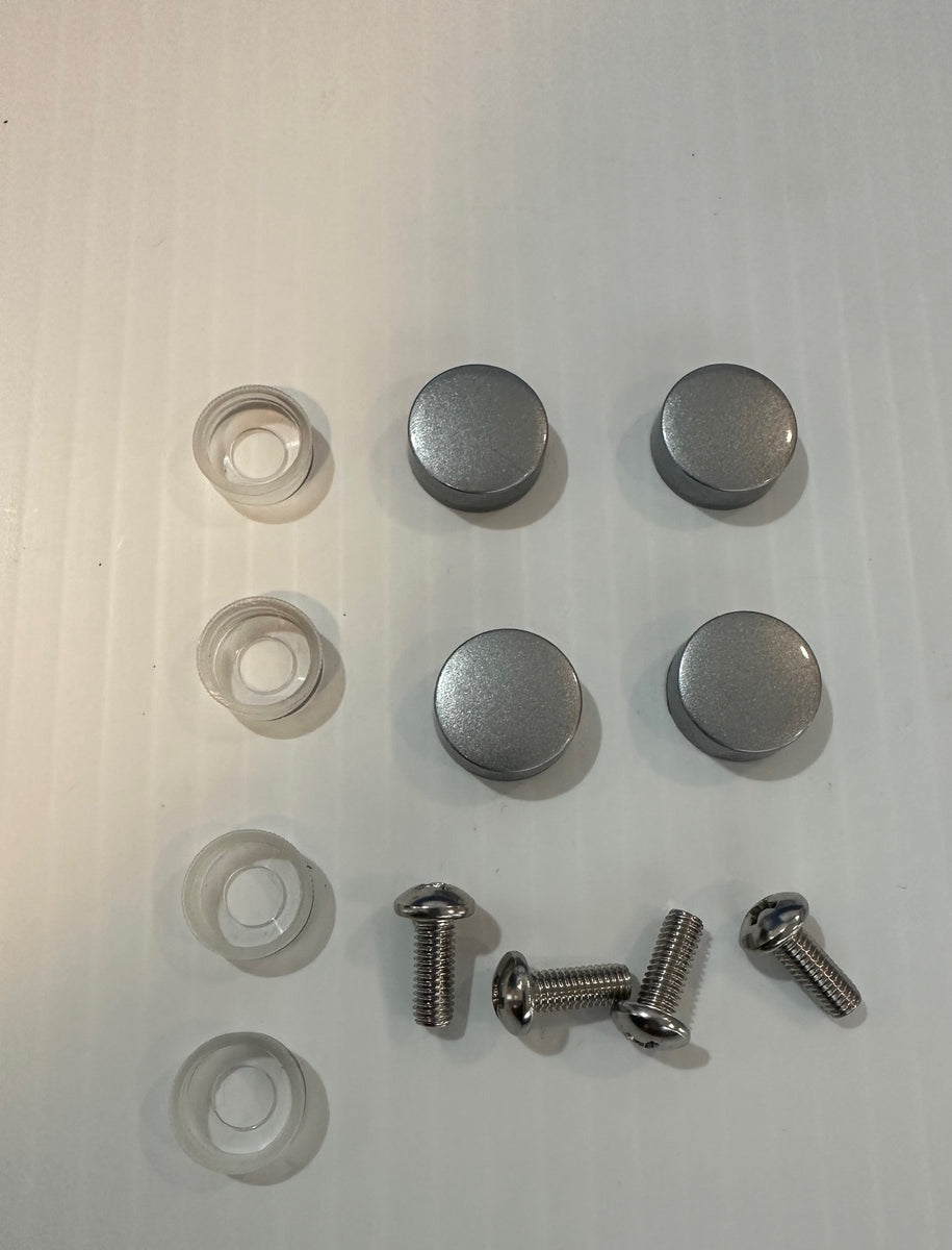 Tesla Model S, X, 3 License Plate Screw Cap Cover Kit, Painted Factory