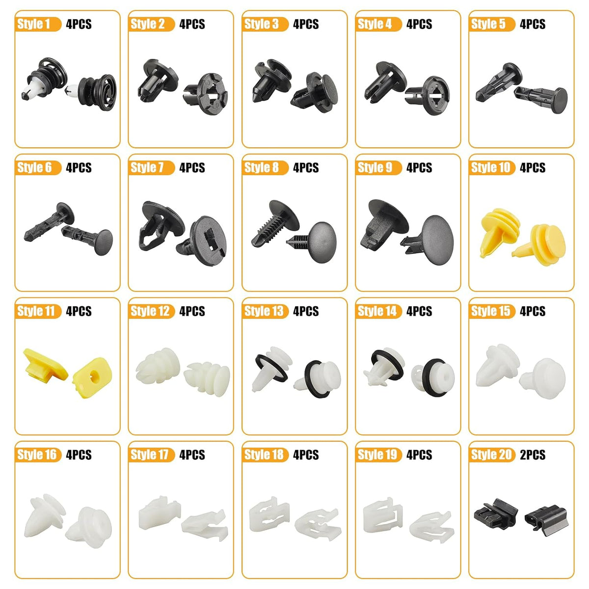 Tesla Model 3, Y, S, X Miscellaneous Trim, Retainer Clips Assortment K