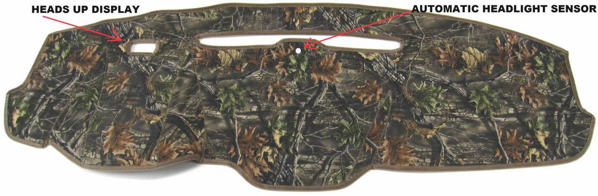Tesla Model X Dash Cover Mat, Camouflage Velour, 2016-2023