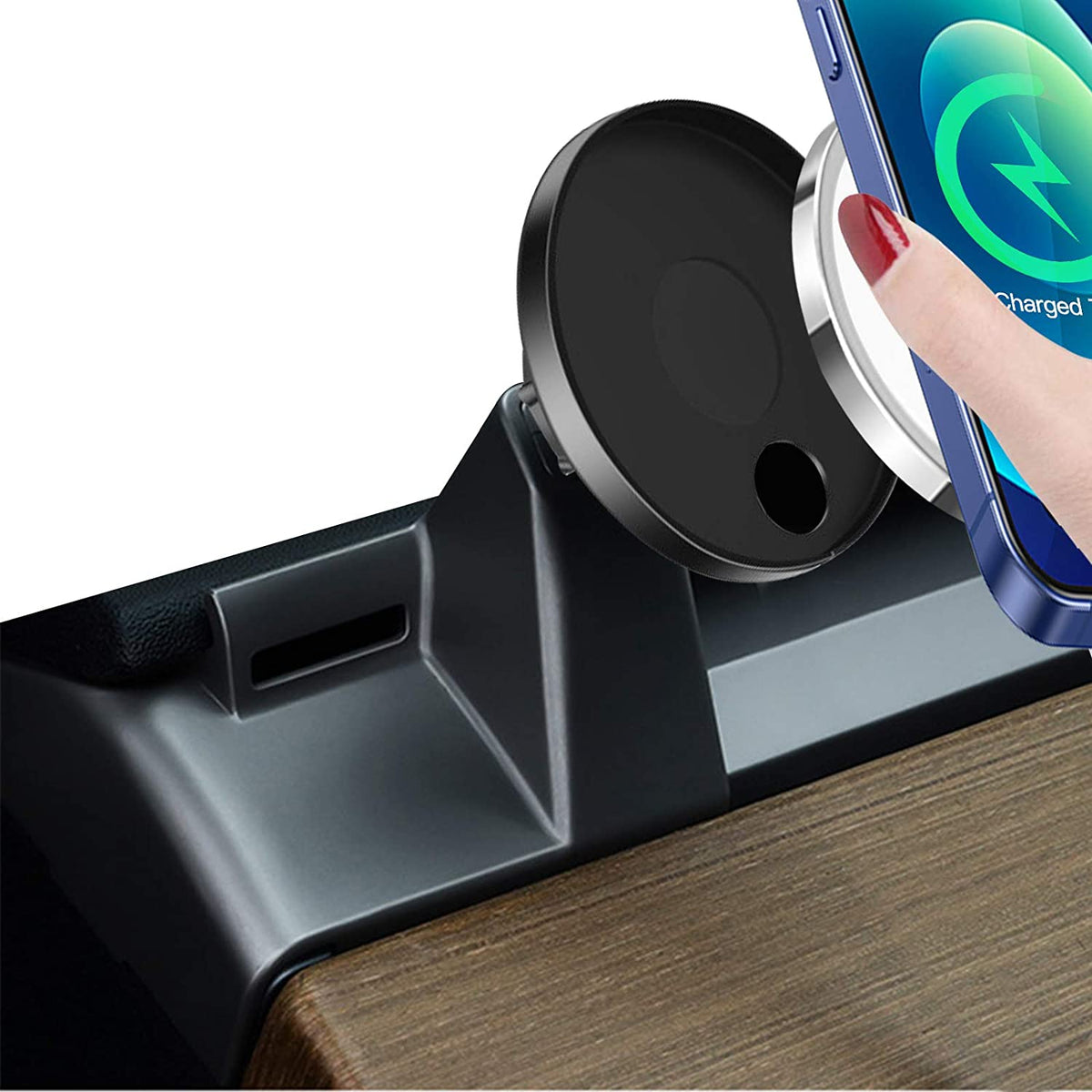 Tesla Model 3, Y, Wireless Dash Cell Phone / Charger Mount, iPhone 12,