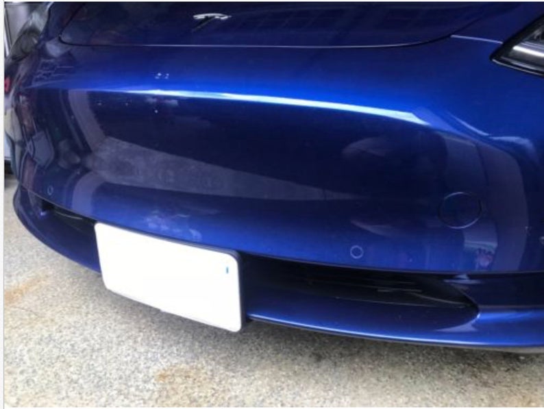 Tesla Model Y No-Hole Front License Plate Installation Kit, 2020-2026 ...