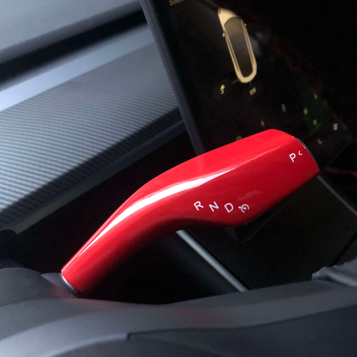 Tesla Model 3, Y Steering Wheel Paddle Shift, Turn Signal Covers, Red