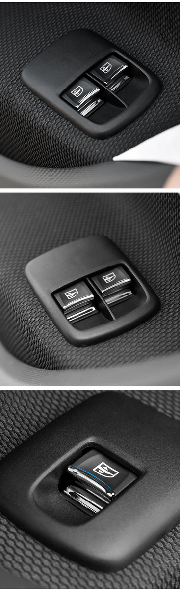 Smart Car Fortwo, Forfour Door Window Switch Chrome Trim Set, 4-Pc Set