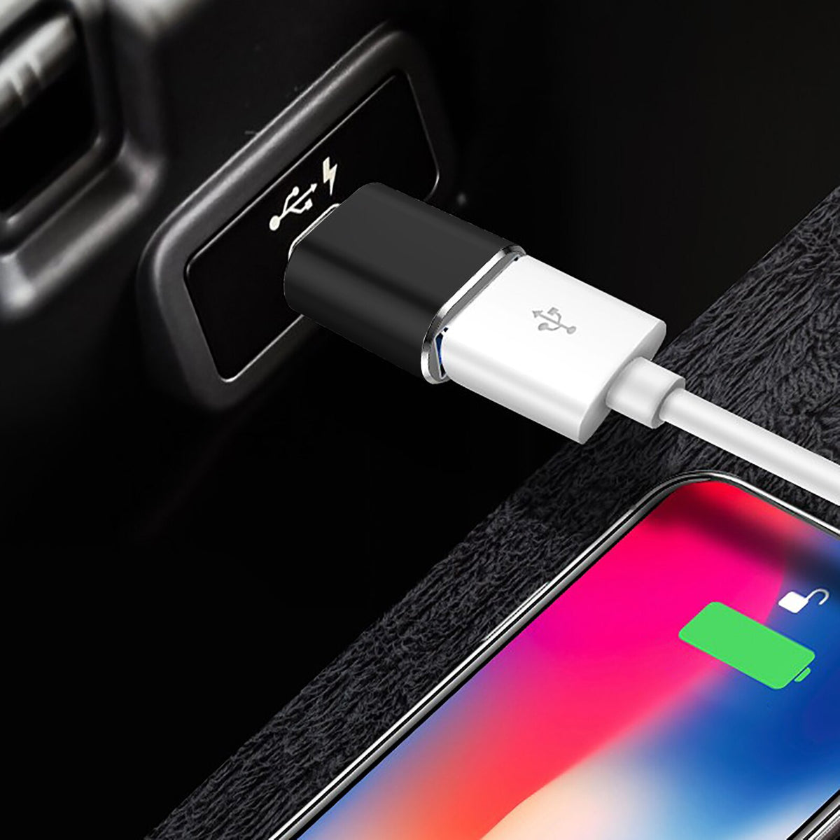 Tesla Model 3, Y, Cybertruck USB C to USB A Adapter, 2020-2024