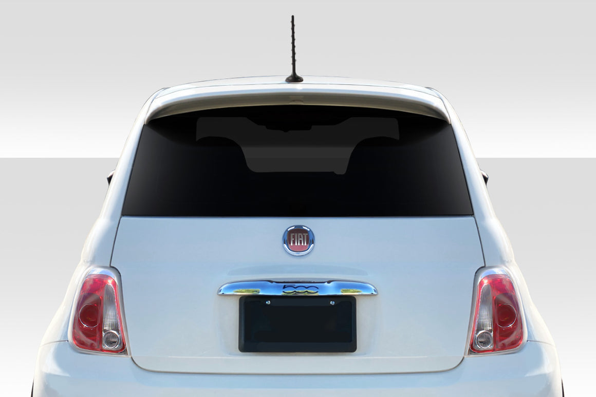 Fiat 500E Duraflex Abarth Look Roof Wing Spoiler, 1 Piece, 2013-2017
